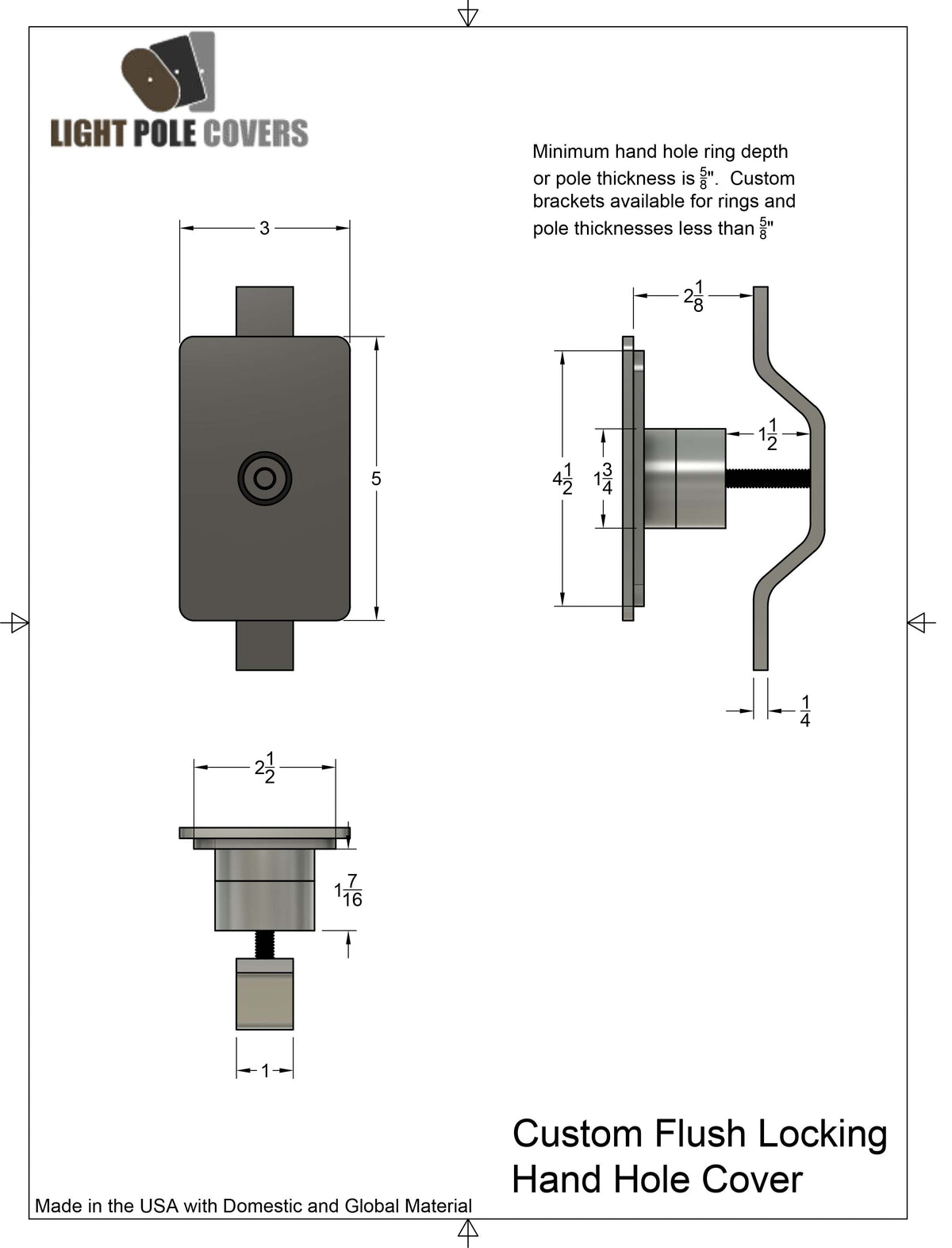 Custom Locking Hand Hole Covers