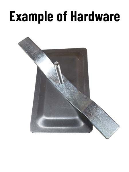 3"x5" Stamped Rectangular Dark Bronze Steel Hand Hole Cover